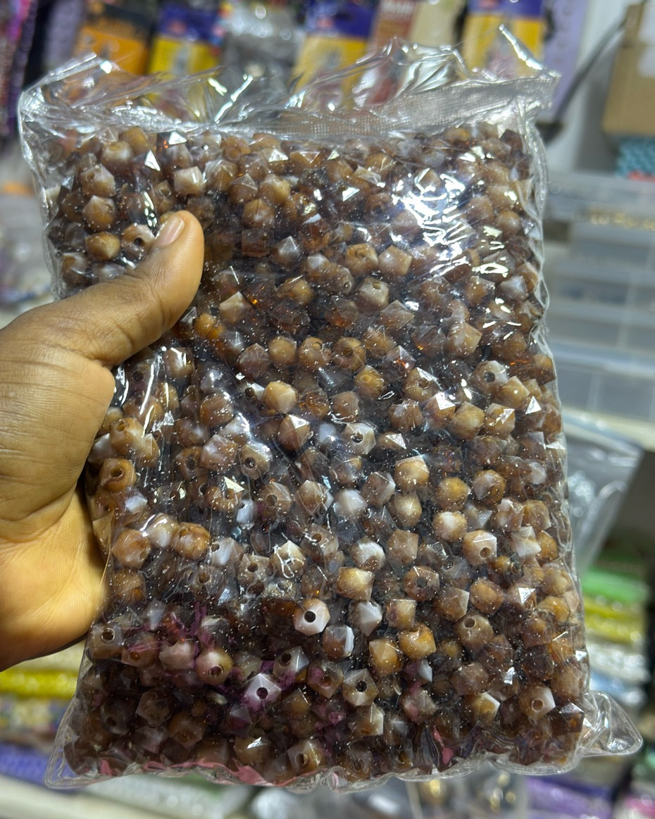 Marble Sugar Bead (brown) 10mm | Shawntee Beadstore. One stop shop for ...