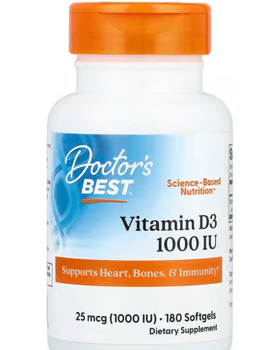 DOCTOR'S BEST Vitamin D3 1000IU | Non-GMO, Gluten Free, Soy Free ...