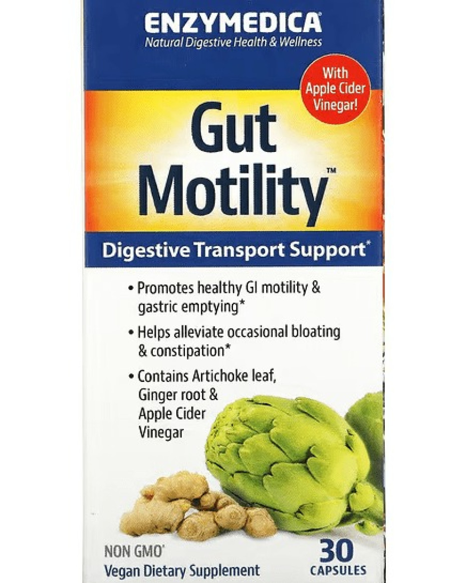 ENZYMEDICA Gut Motility Digestive Transport Support - 30 Capsules ...