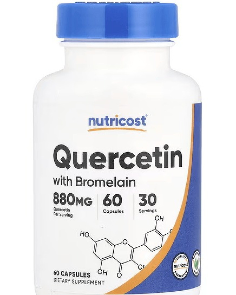 NUTRICOST Quercetin with Bromelain | Non-GMO, Gluten Free | VITYMINS ...