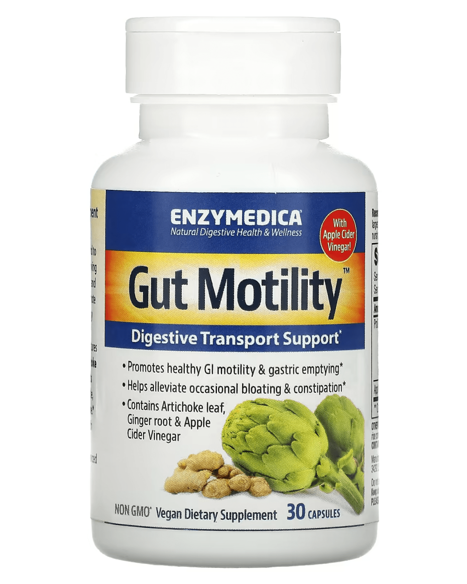 ENZYMEDICA Gut Motility Digestive Transport Support - 30 Capsules ...