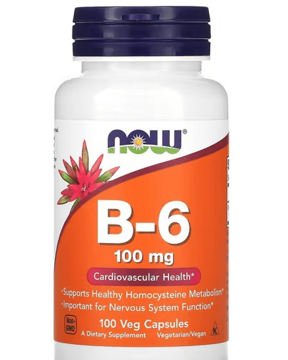 NOW FOODS Vitamin B6 100mg - 100 Capsules | VITYMINS.com. Your Wellness ...