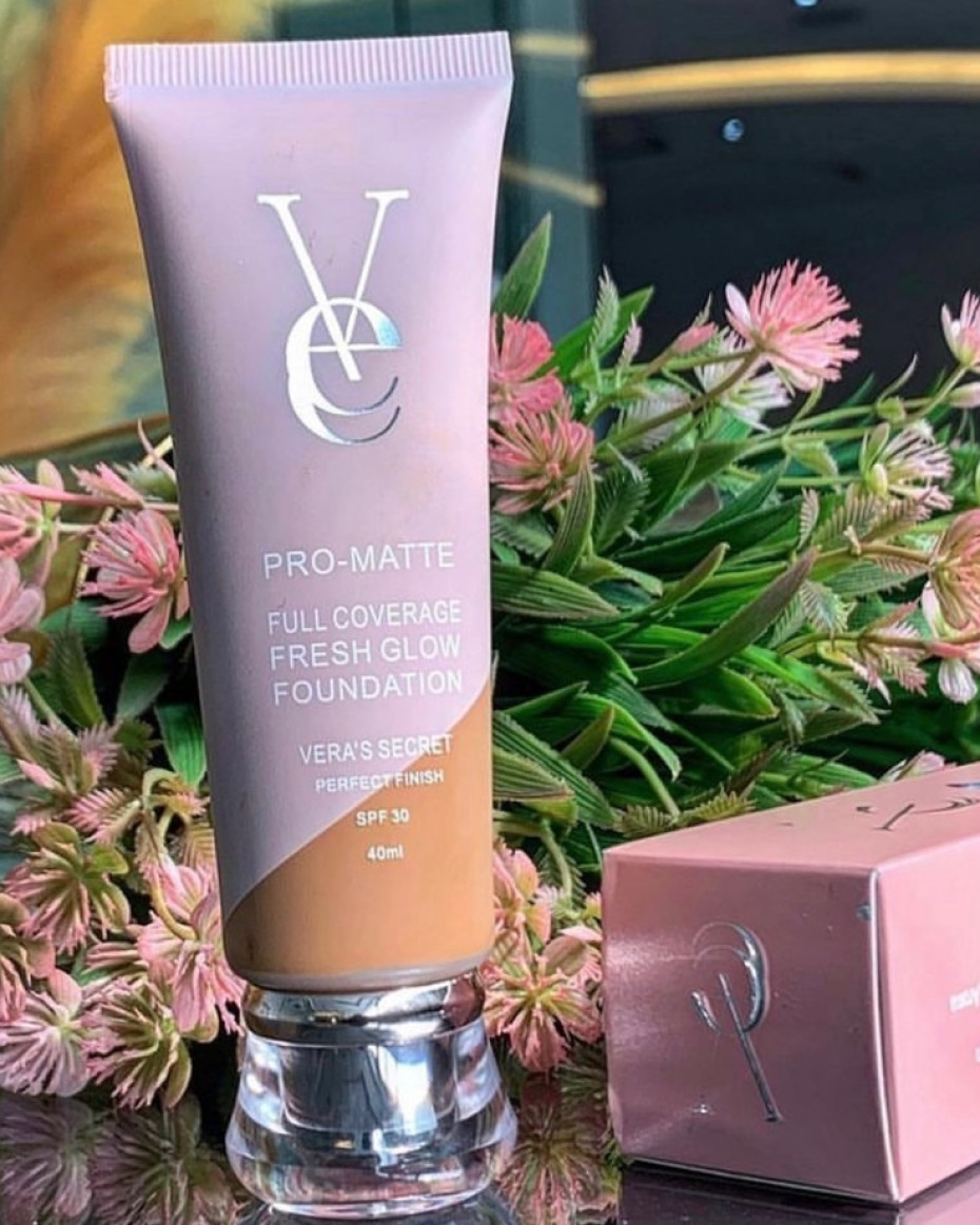 Vee Beauty Pro Matte Full Coverage Fresh Glow Foundation | Brown brows ...