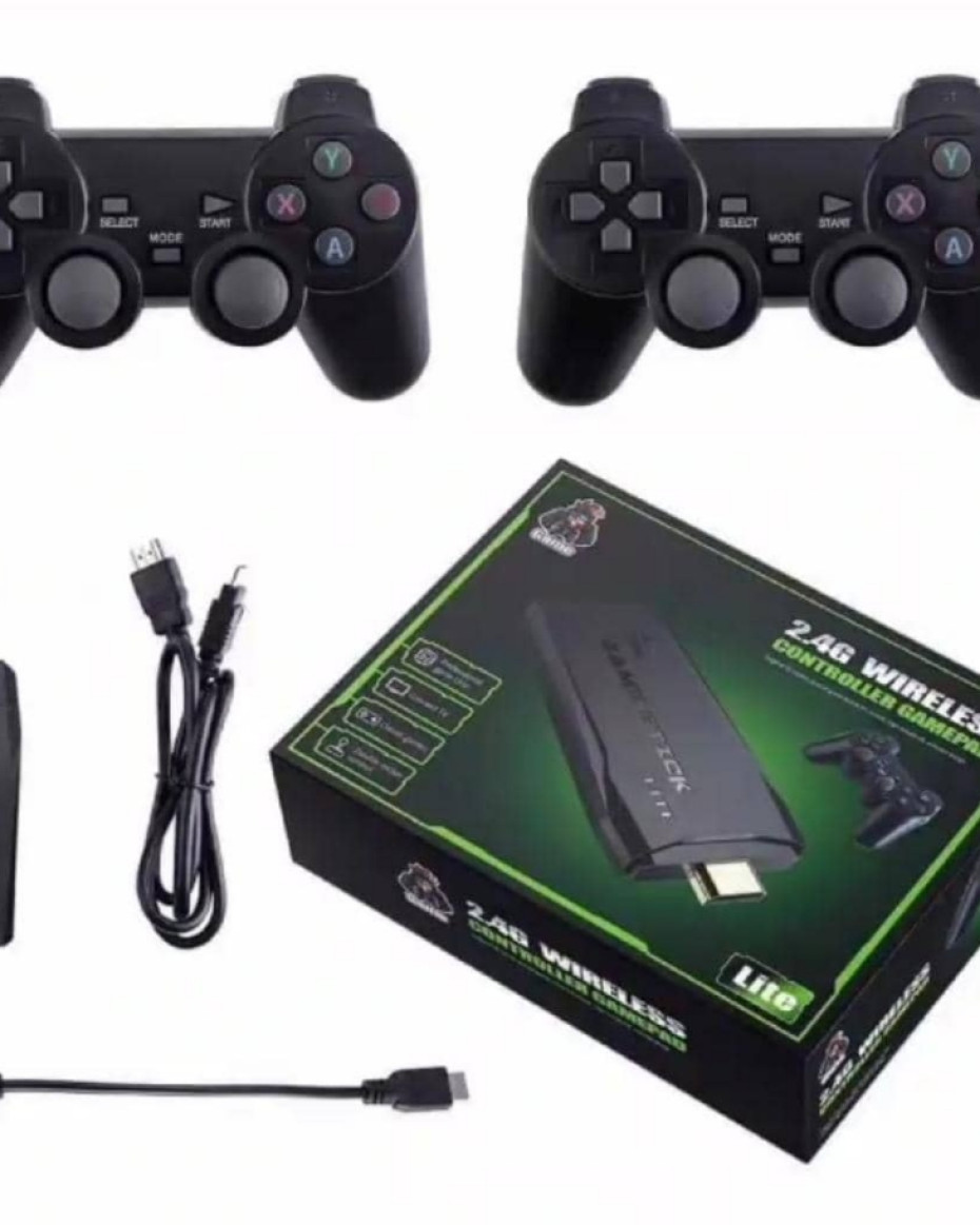 2.4G Wireless Controller Gamepad with 4k Ultra HD GameStick - 2 Pads ...