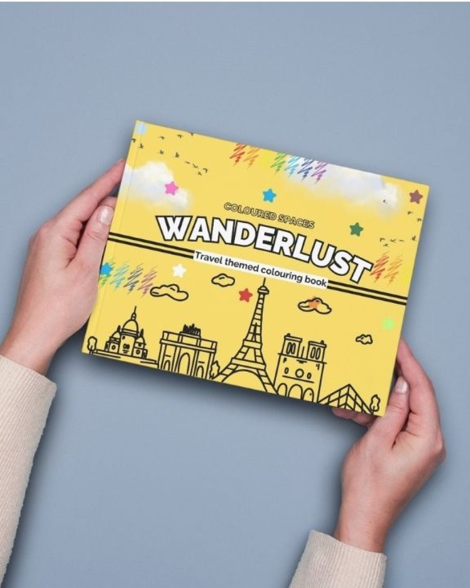 Wanderlust - Travel Edition Colouring Book | Coloured Spaces. Colouring ...