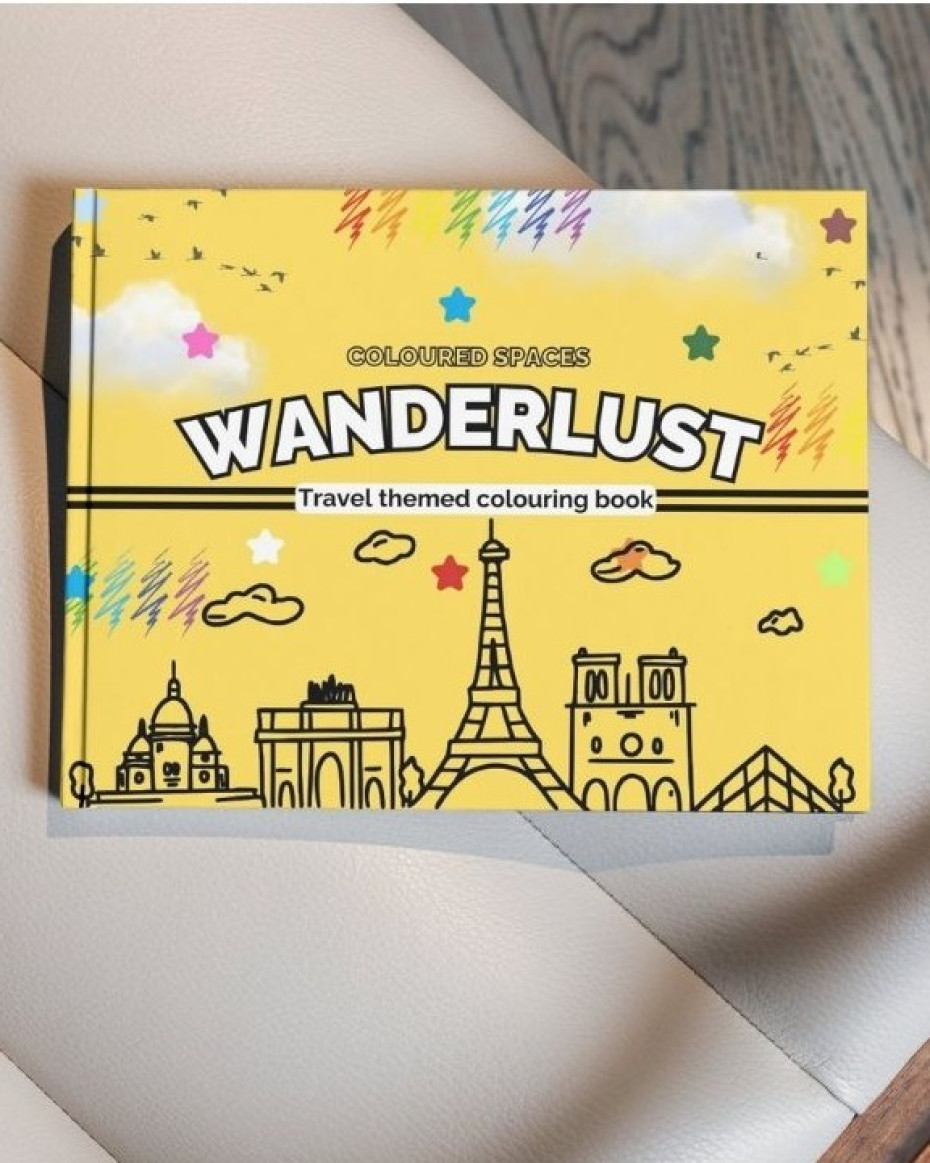 Wanderlust - Travel Edition Colouring Book | Coloured Spaces. Colouring Books | Minimalist ...