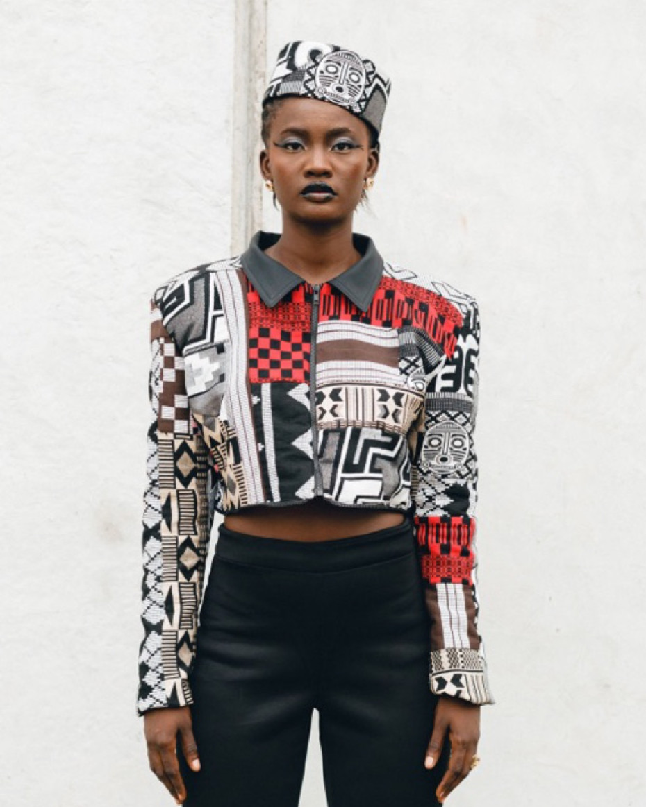 JACKET RED PATCH IKAKI CROP | AbiyeTara. Wear the story, preserve the ...