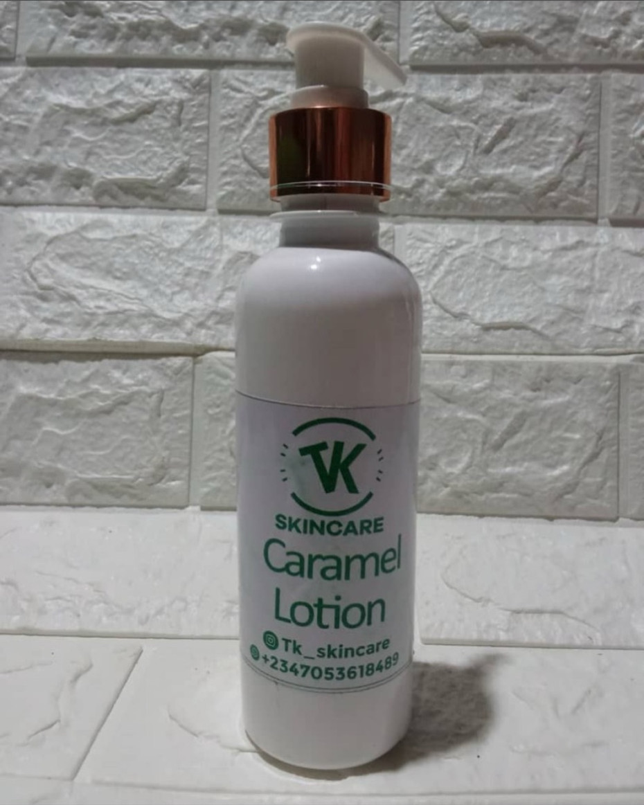 Caramel Body Lotion | TK SKINCARE. RESULT IS A MUST