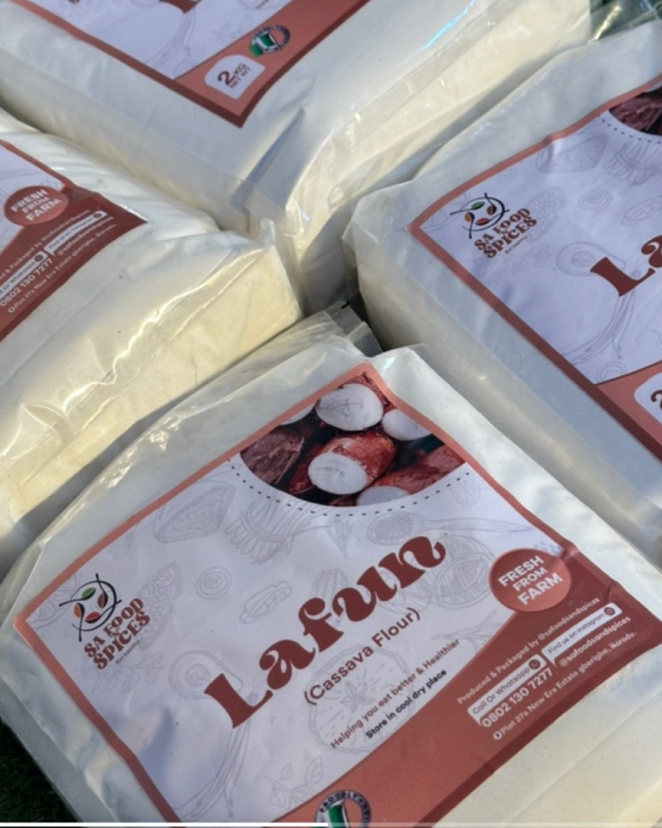 LAFUN (Cassava flour)2KG | Safoodnspices. Helping you eat better ...