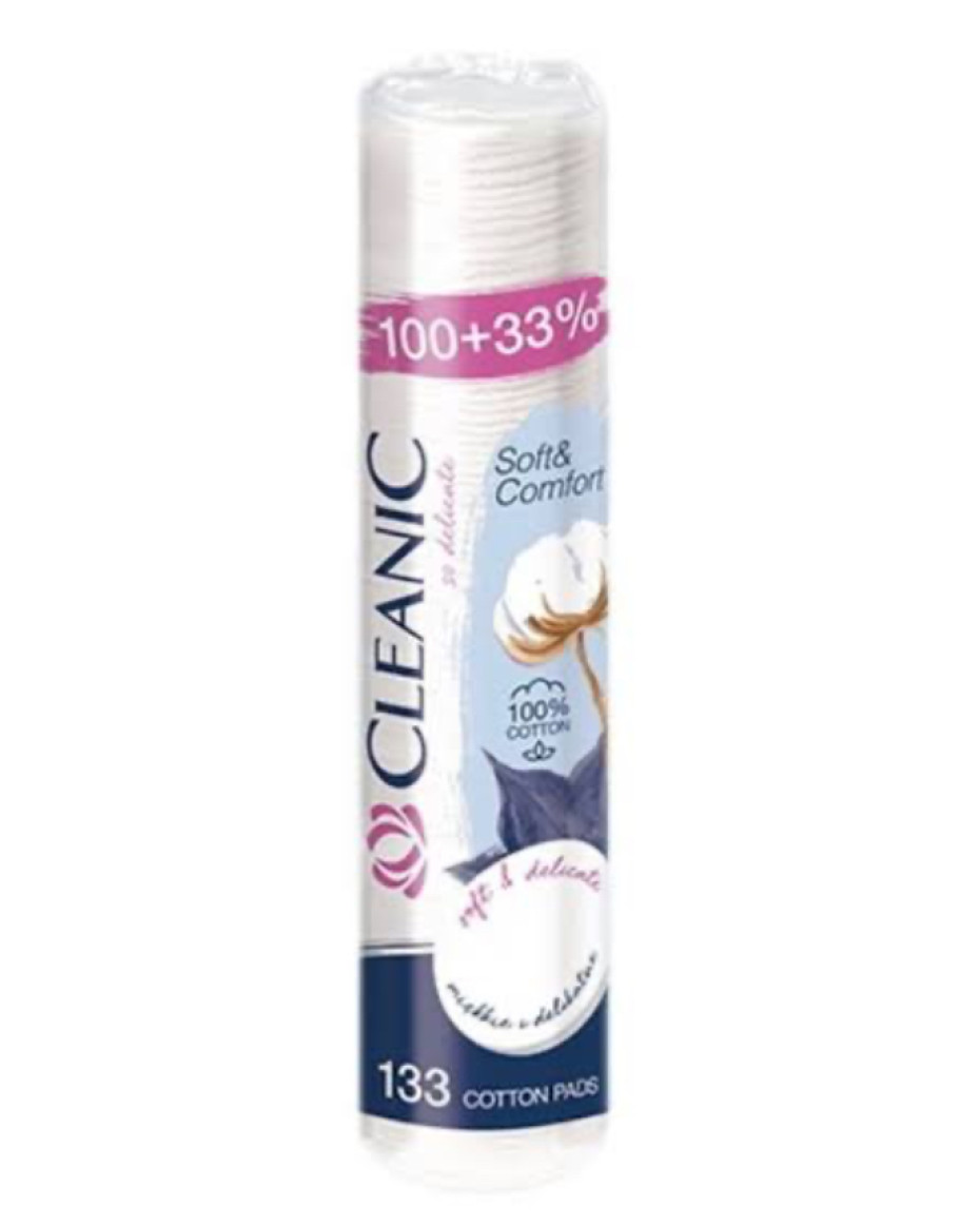 CLEANIC SOFT & COMFORT COTTON PADS 133 pcs | SKIN IT BEAUTY SHOP ...